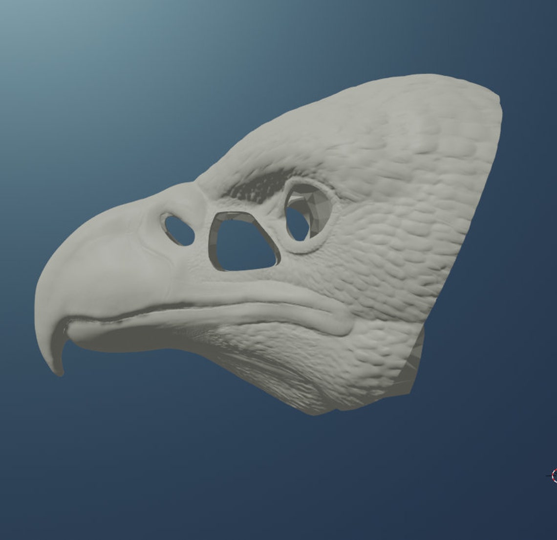 Bald Eagle Mask .STL Files for 3D Printing - Etsy