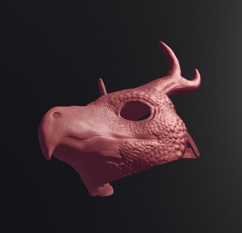 Antler Bird Mask .STL Files for 3D Printing - Etsy Ireland