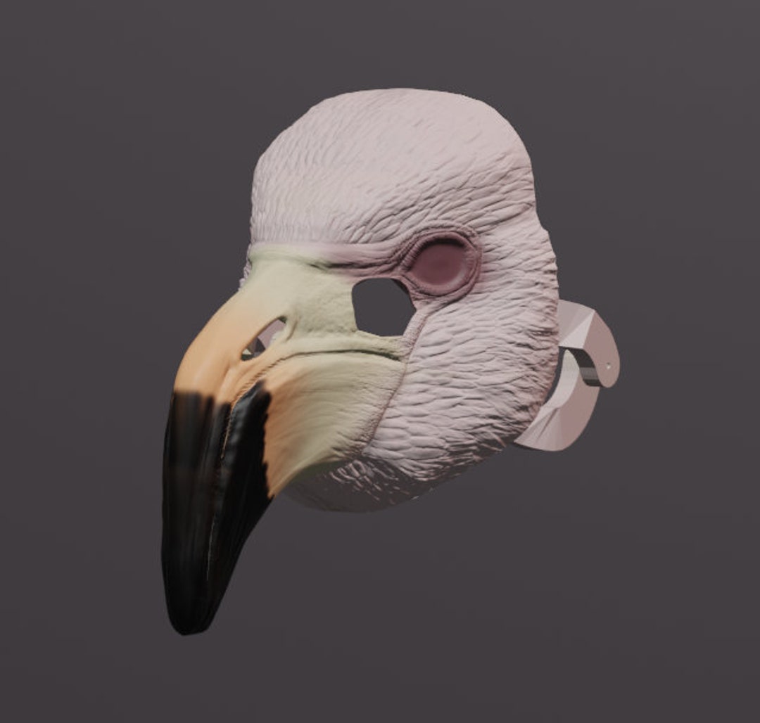 Lesser Flamingo Mask .STL Files for 3D Printing - Etsy