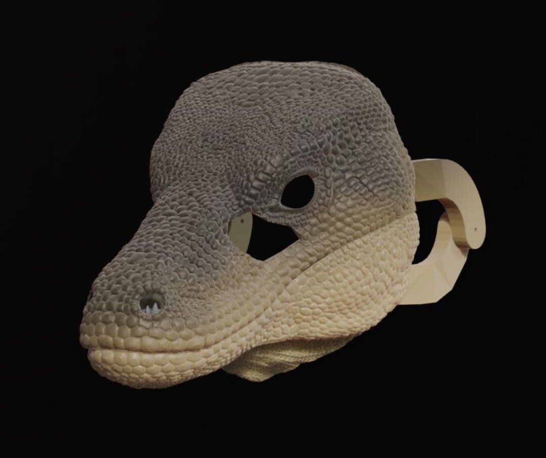 Megalania Mask .STL Files for 3D Printing - Etsy