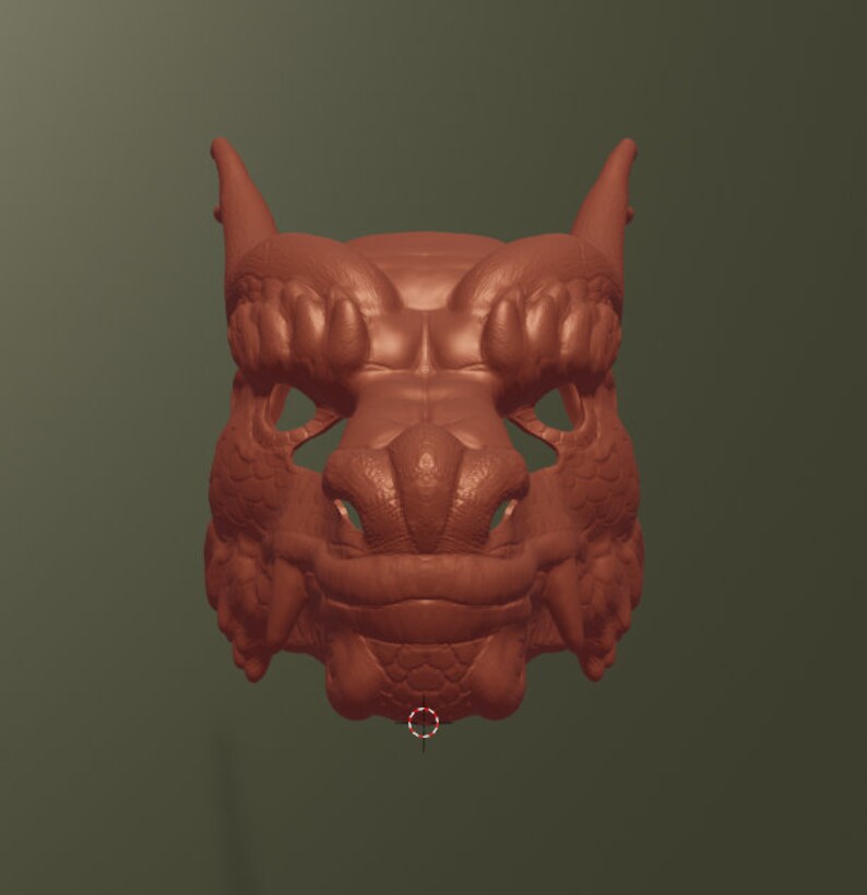 Eastern Dragon Mask .stl Files for 3D Printing - Etsy