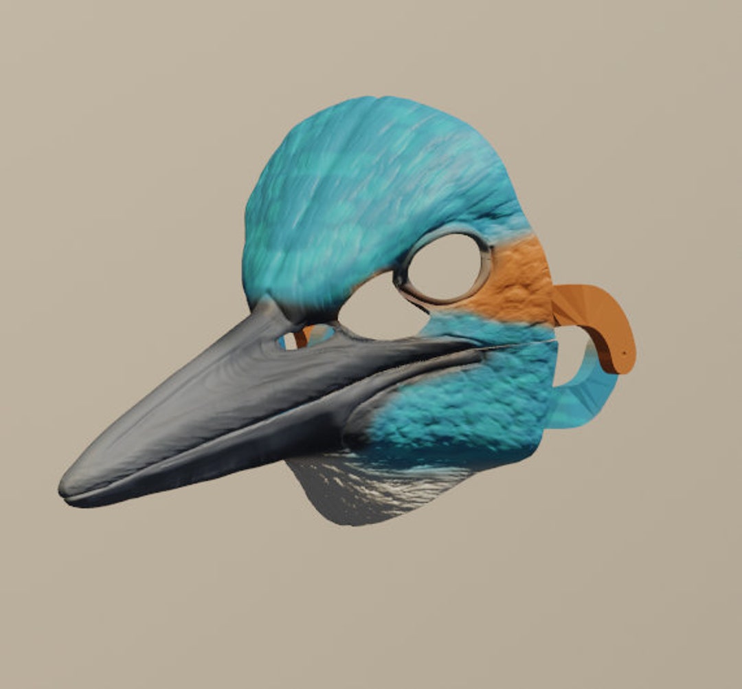 Common Kingfisher Mask .STL Files for 3D Printing - Etsy