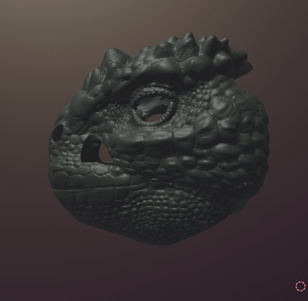 Marine Iguana Mask .STL Files for 3D Printing - Etsy