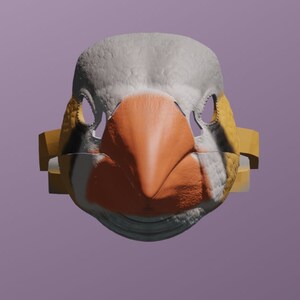 Zebra Finch Mask .STL Files for 3D Printing - Etsy Australia
