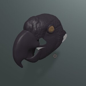 Palm Cockatoo Mask V2 .STL Files for 3D Printing - Etsy