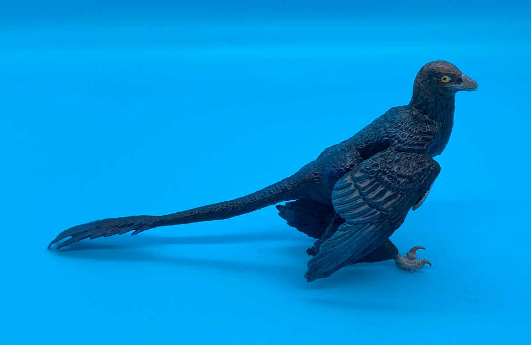 Physical 3D Printed Brown and Blue Microraptor Figurine - Etsy