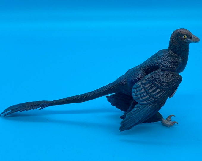 Physical 3D Printed Brown and Blue Microraptor Figurine - Etsy