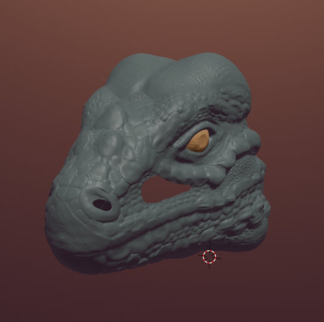 Rhinoceros Iguana Mask .STL Files for 3D Printing - Etsy