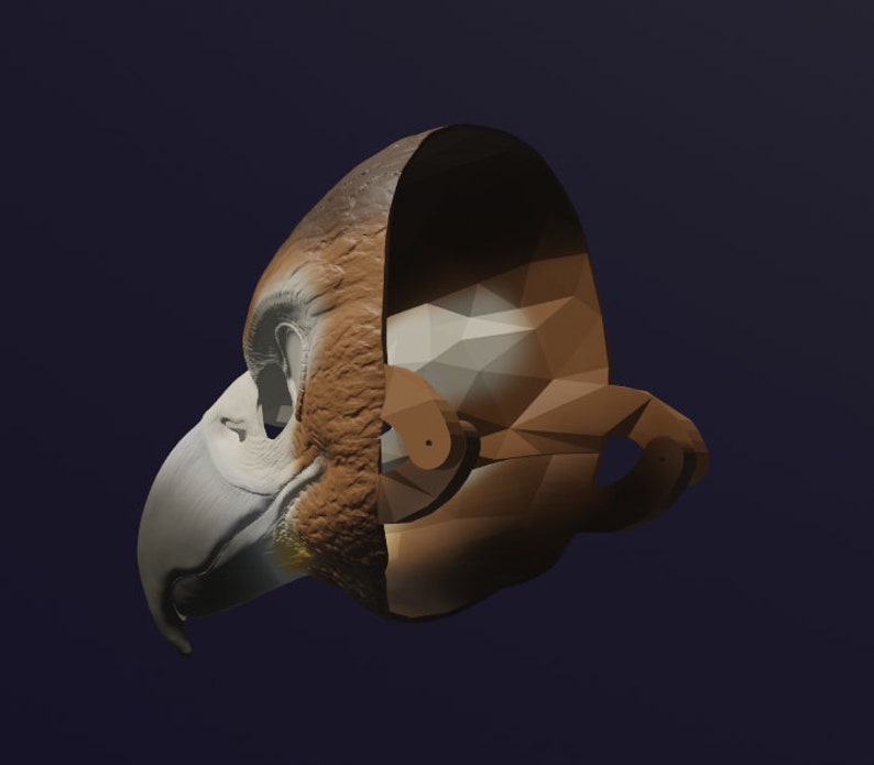 Golden Eagle Mask .STL Files for 3D Printing - Etsy