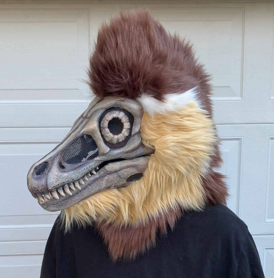 Velociraptor Skull Mask Fursuit Head - Etsy