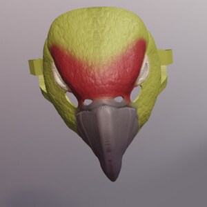 Thick Billed Parrot Mask .STL Files for 3D Printing - Etsy