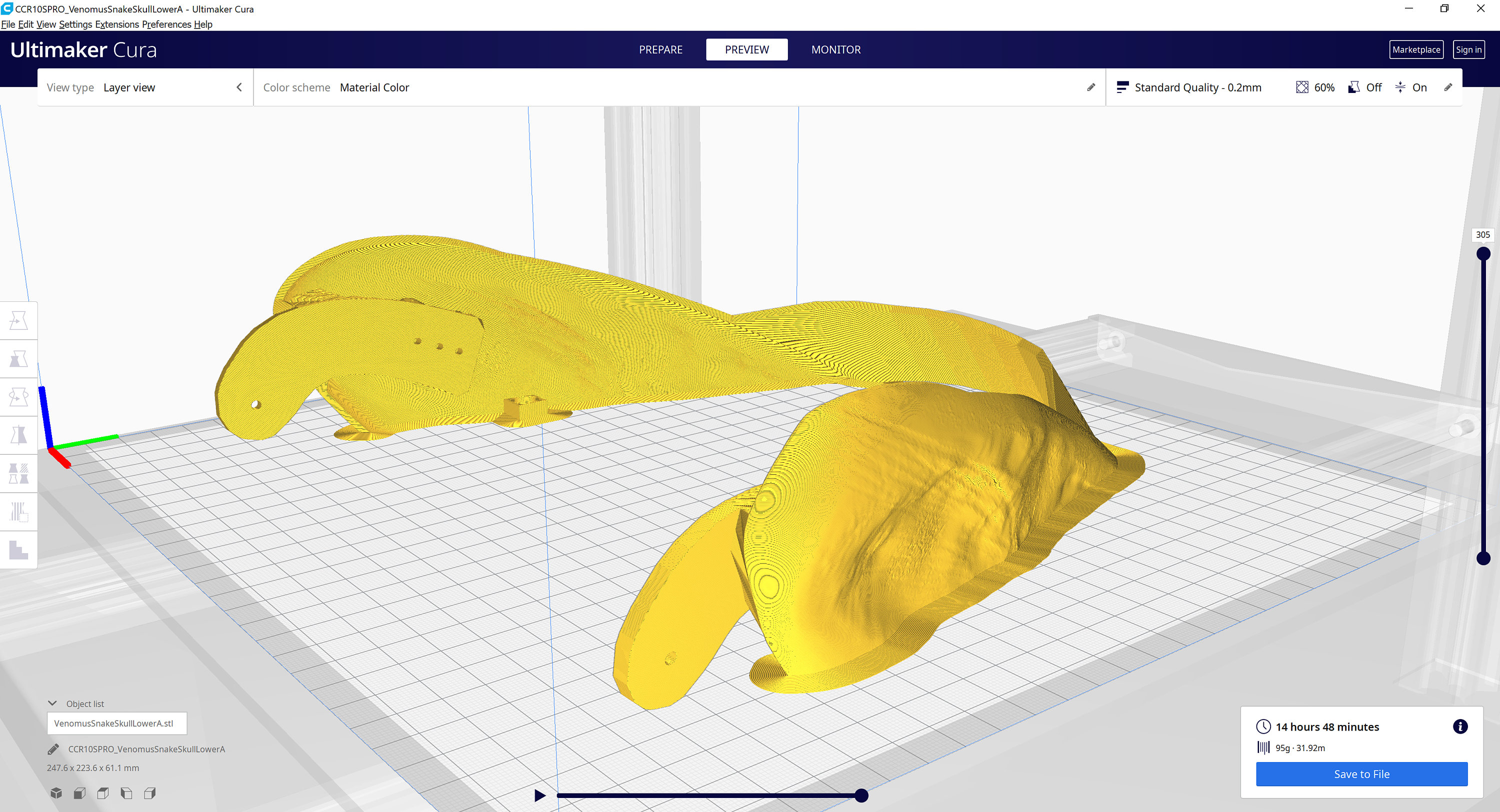 Venomous Snake Skull Mask .STL files for 3D printing | Etsy