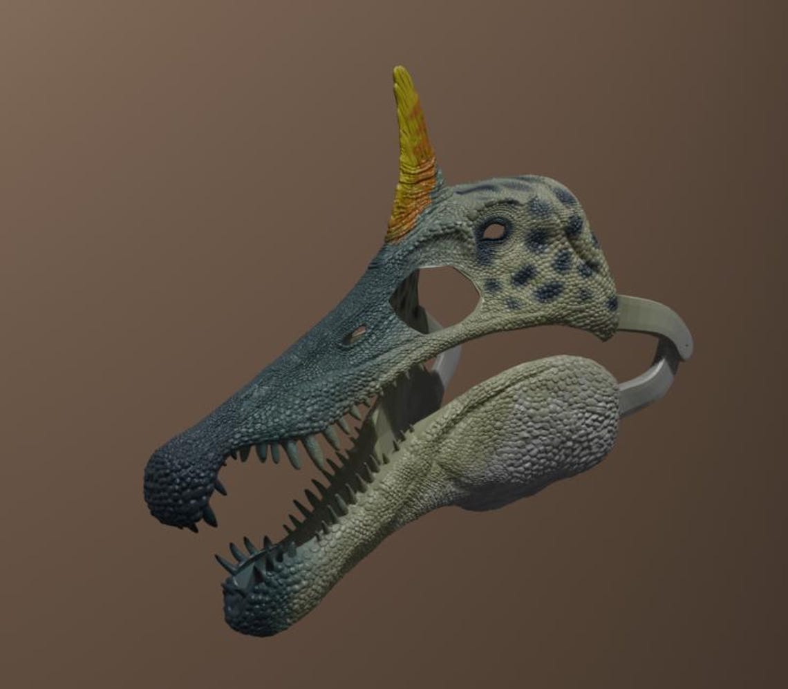Scimitar Spinosaur Mask .STL Files for 3D Printing - Etsy