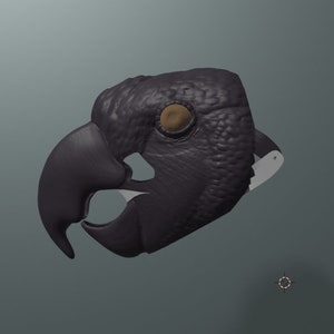 Palm Cockatoo Mask V2 .STL Files for 3D Printing - Etsy