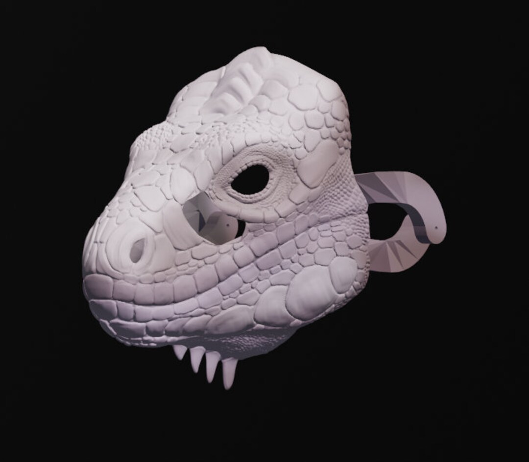 Antillean Iguana Mask .STL Files for 3D Printing - Etsy