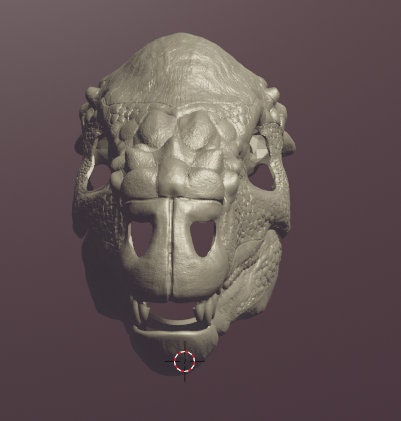 Pachycephalosaur Skull Mask .STL Files for 3D Printing | Etsy