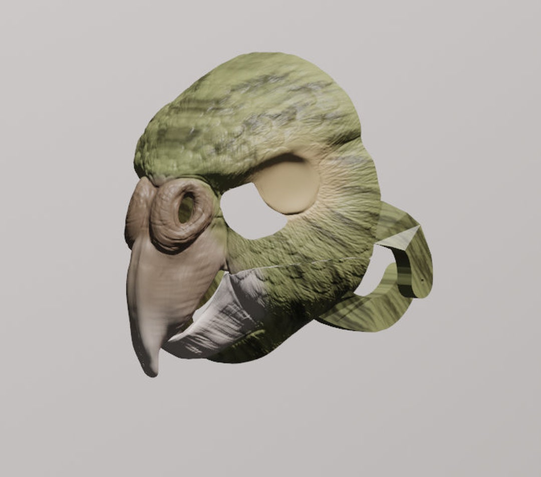 Night Parrot Mask .STL Files for 3D Printing - Etsy