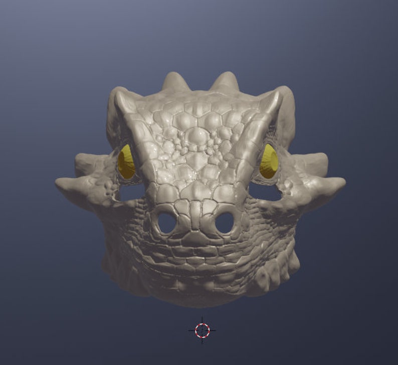 Horned Lizard Mask V2 .STL Files for 3D Printing - Etsy