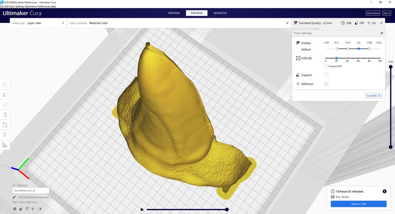 Raven Mask .STL Files for 3D Printing - Etsy