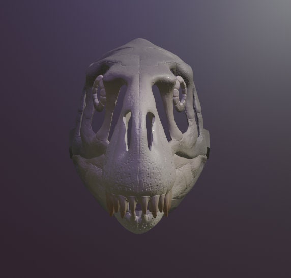 Utahraptor Skull Mask .STL Files for 3D Printing - Etsy Canada