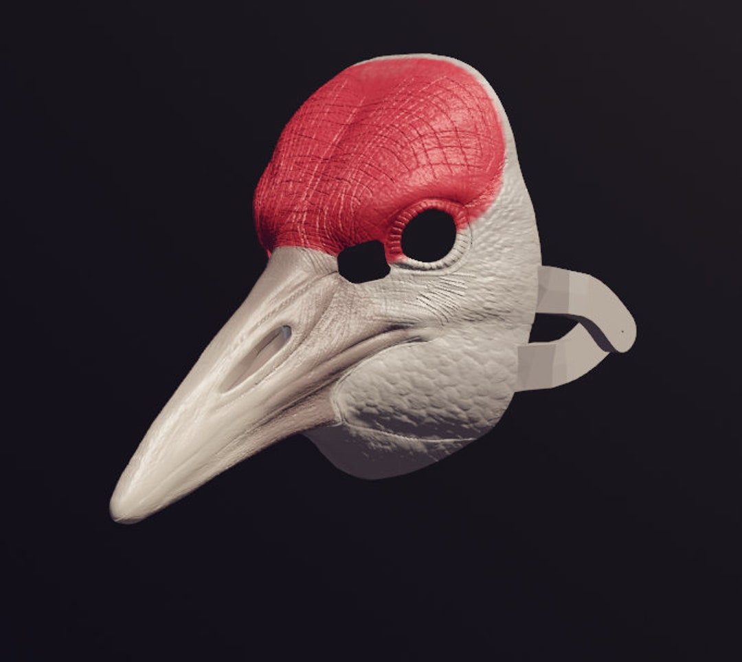 Sandhill Crane Mask .STL Files for 3D Printing - Etsy