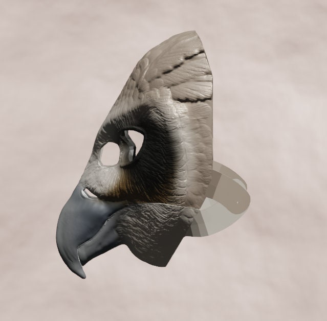 Great Horned Owl Mask .STL Files for 3D Printing - Etsy