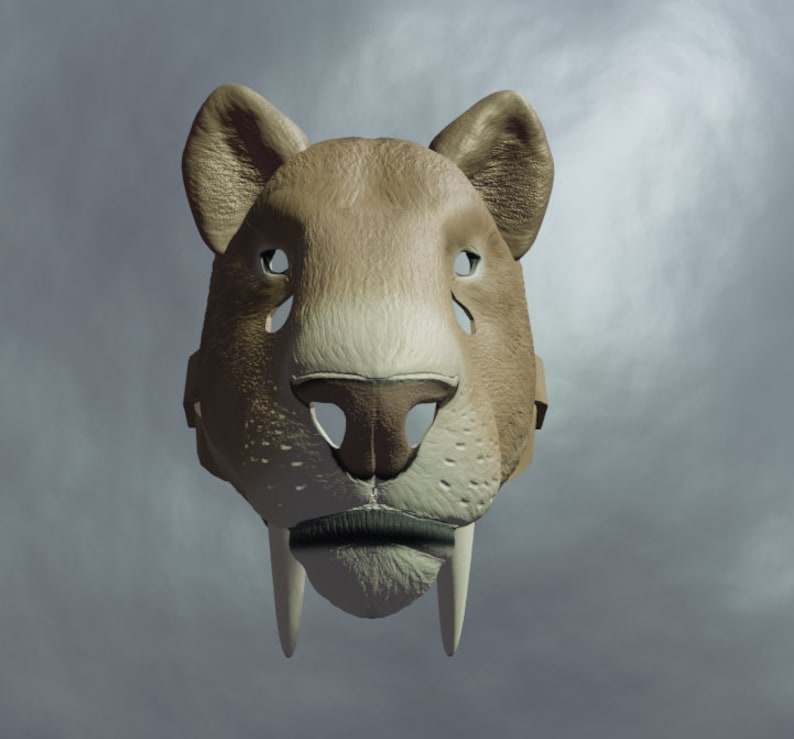 Smilodon Mask V2 .STL Files for 3D Printing - Etsy