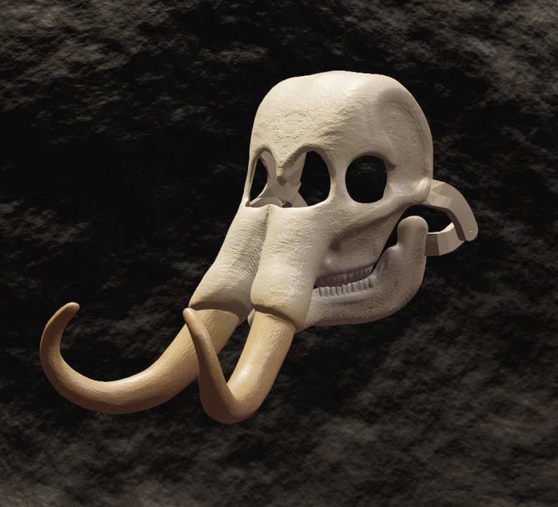 Mammoth Skull Mask .STL Files for 3D Printing - Etsy
