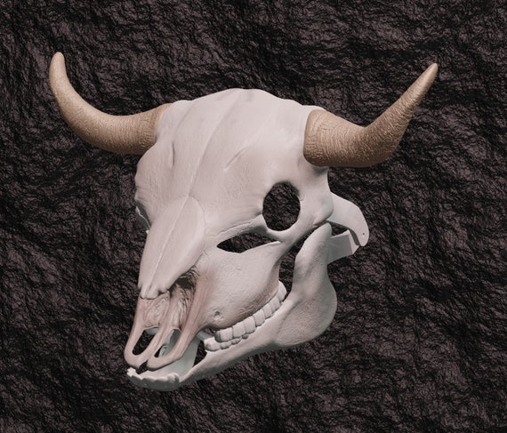 Bison Skull Mask .STL Files for 3D Printing - Etsy Australia