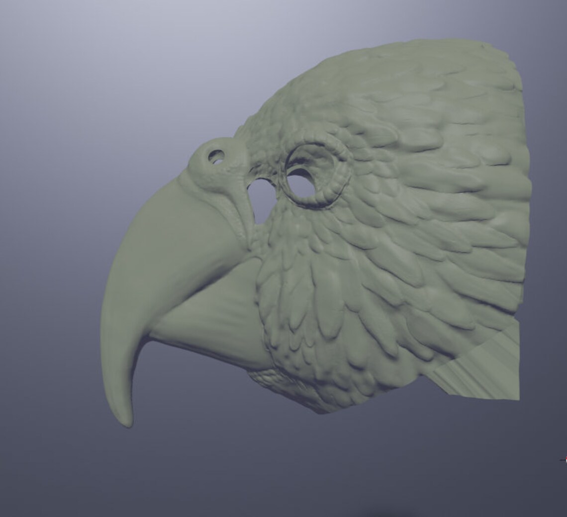 Kea Parrot Mask V2 .STL Files for 3D Printing - Etsy