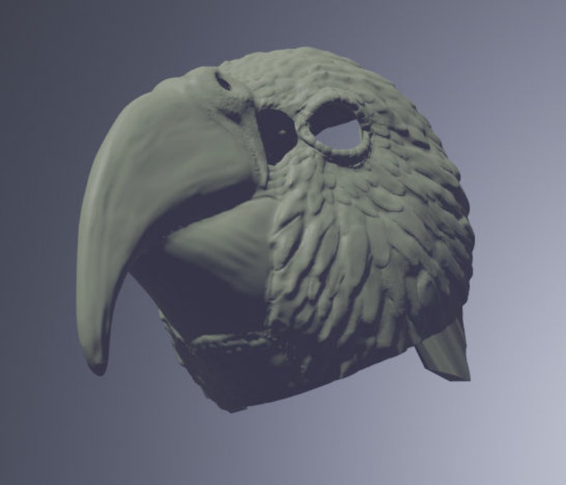 Kea Parrot Mask V2 .STL Files for 3D Printing - Etsy