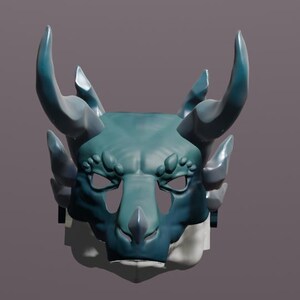 Moonstone Dragon Mask .STL Files for 3D Printing - Etsy