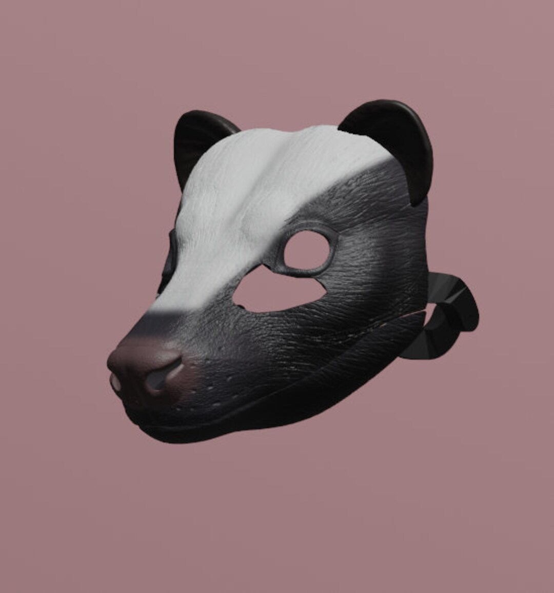 Skunk Mask .STL Files for 3D Printing - Etsy