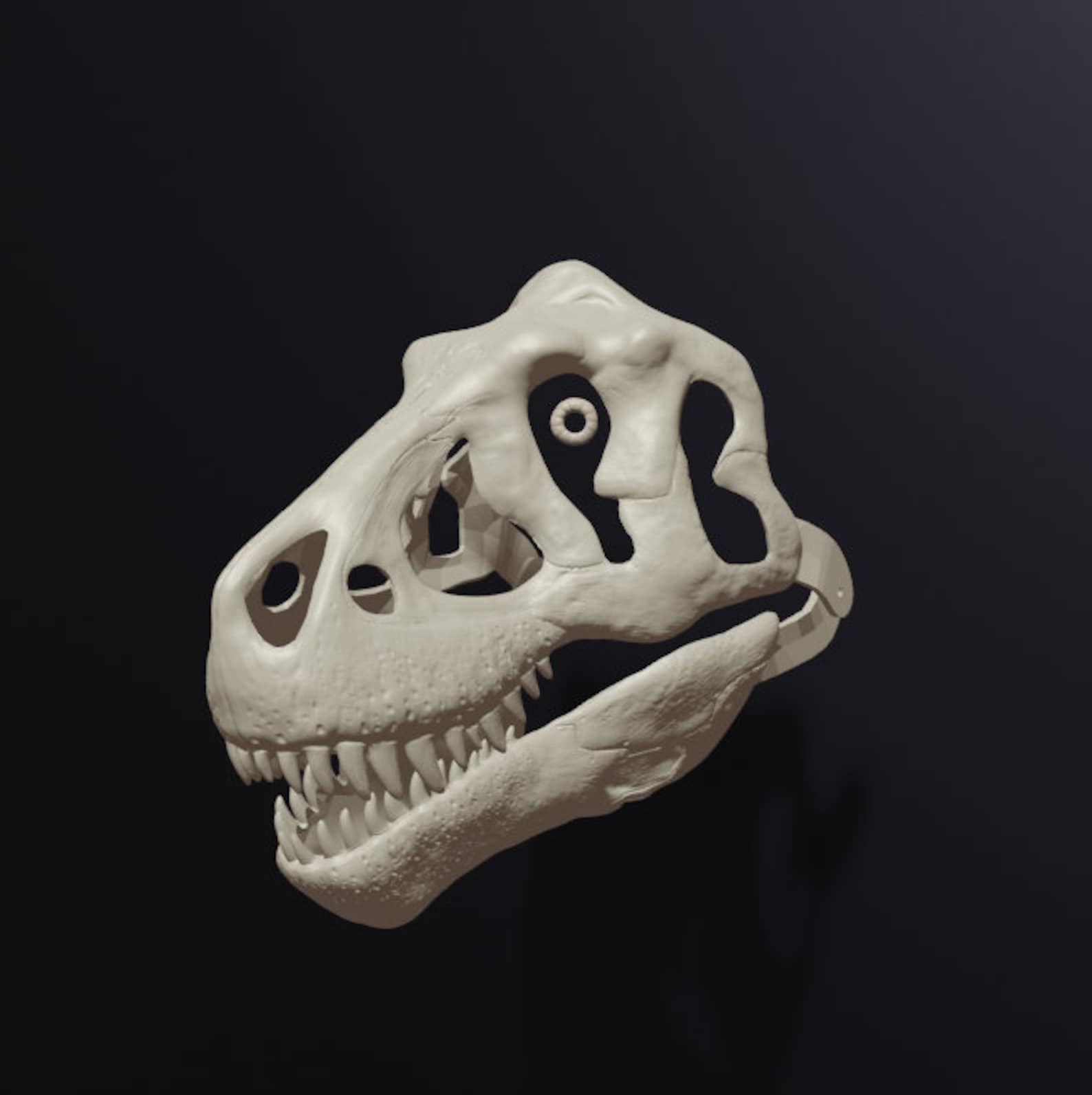 T-rex Skull Mask V2 .STL Files for 3D Printing - Etsy