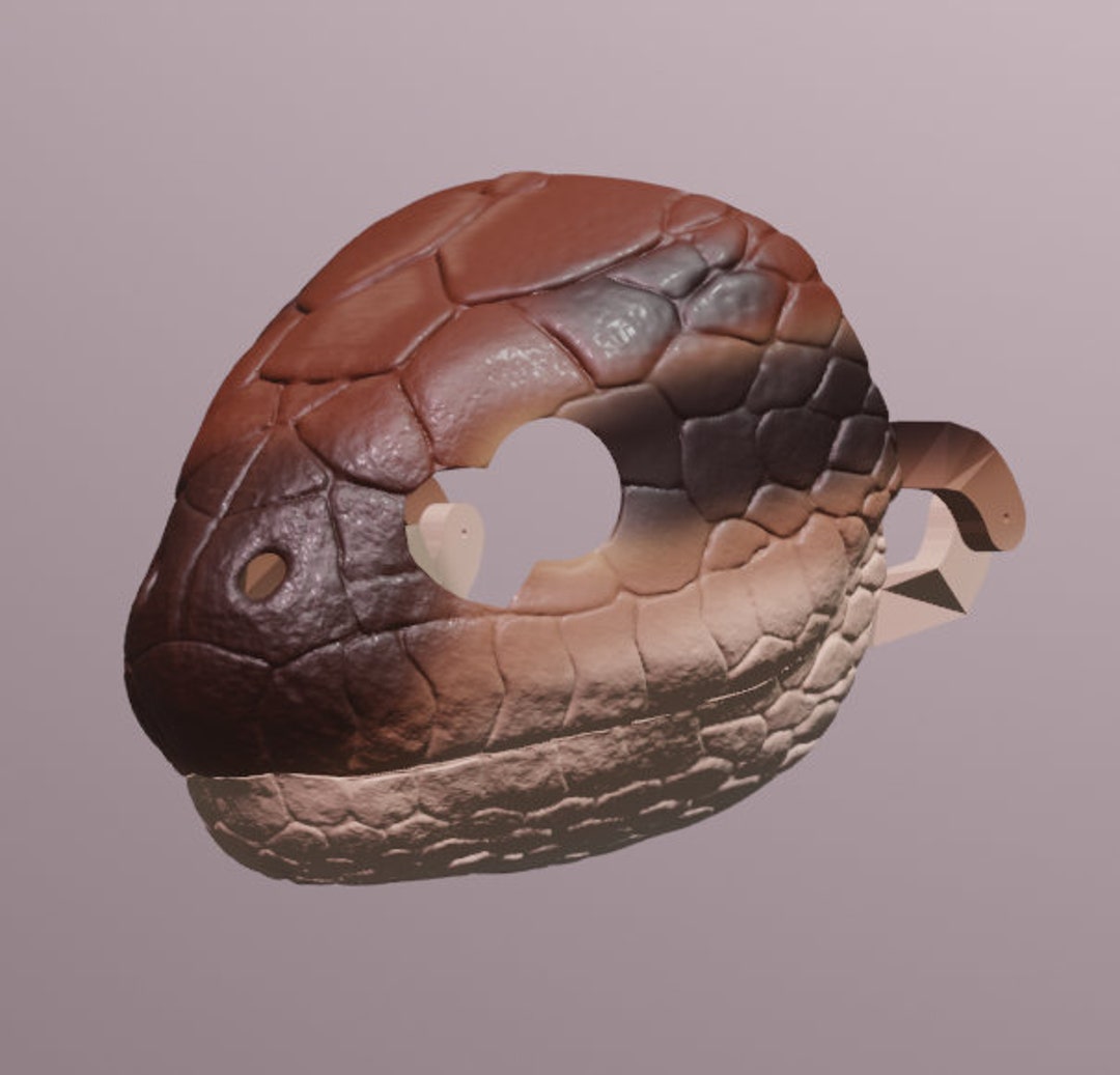 Puff Faced Water Snake Mask .STL Files for 3D Printing - Etsy
