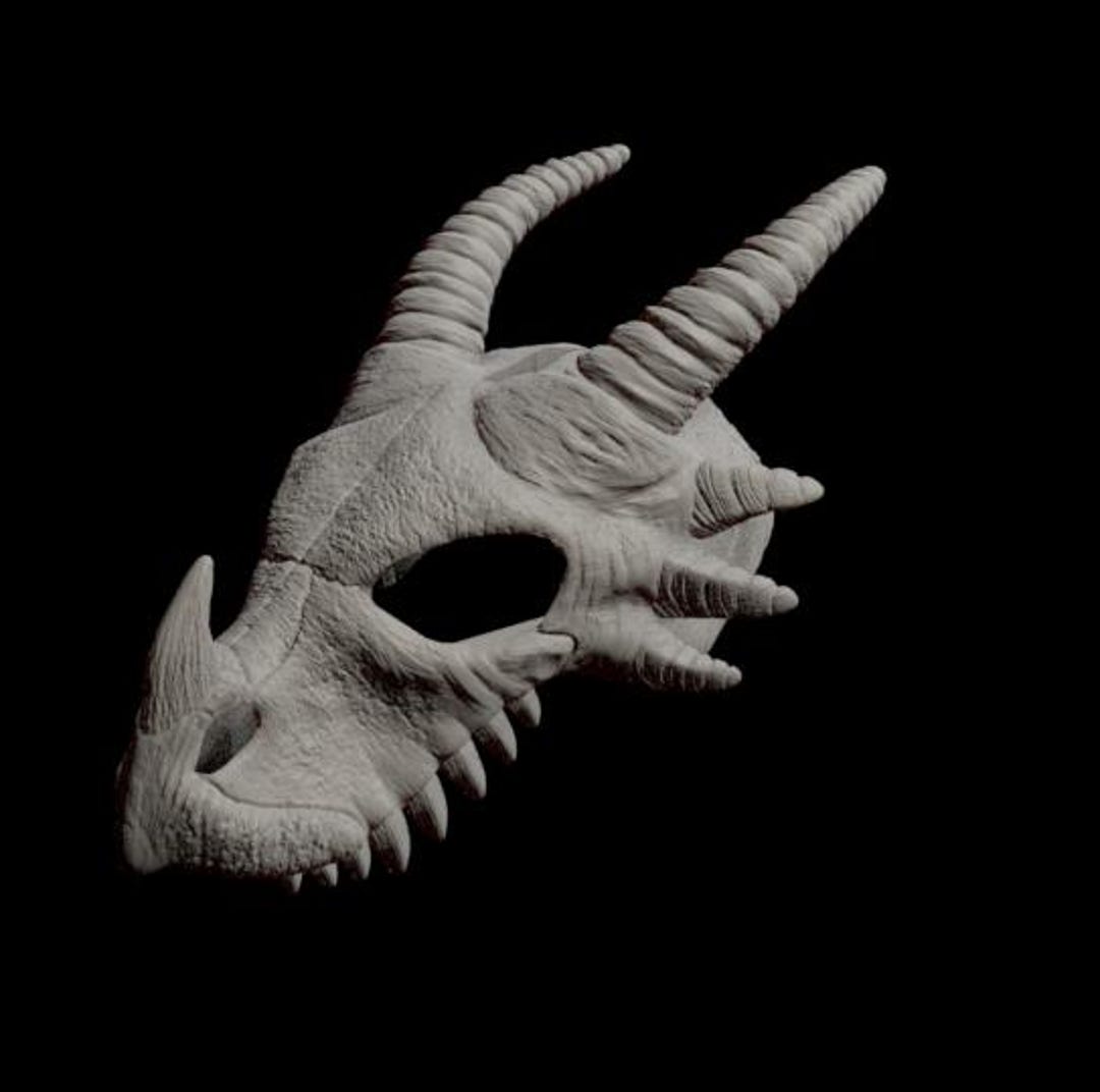 Dragon Skull Larp Mask .STL Files for 3D Printing - Etsy