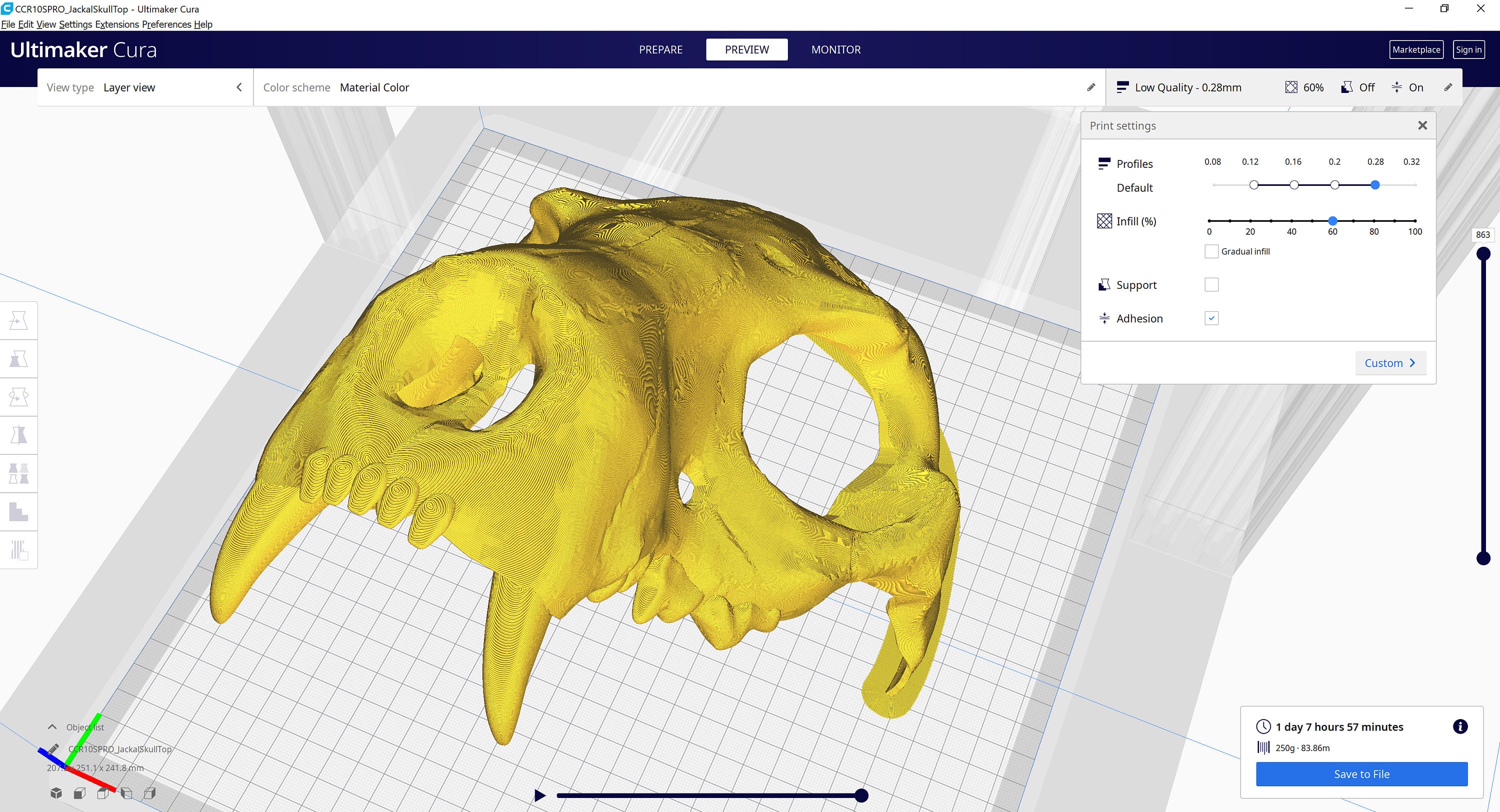 Jackal Skull 3D Model Files | Etsy