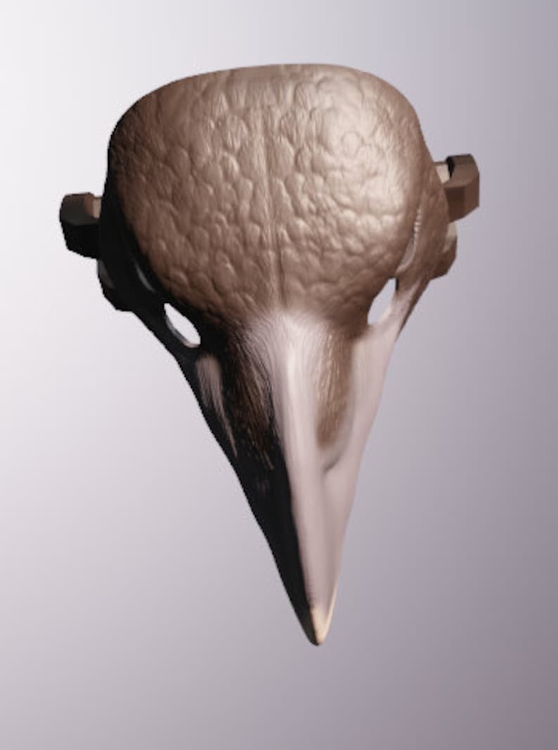 White Necked Raven Mask .STL Files for 3D Printing - Etsy