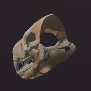 Brown Bat Skull Mask .STL Files for 3D Printing - Etsy