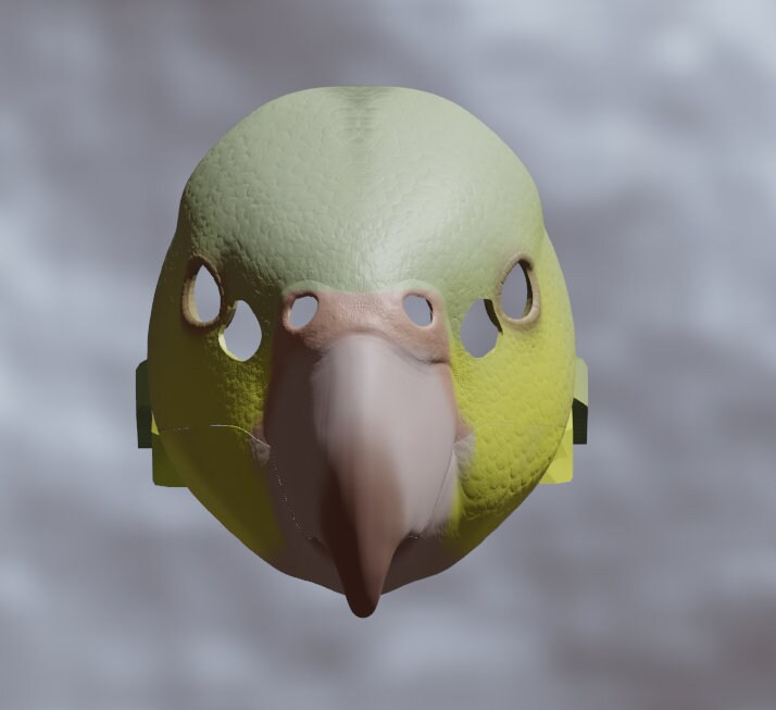 Parakeet Mask .STL Files for 3D Printing - Etsy