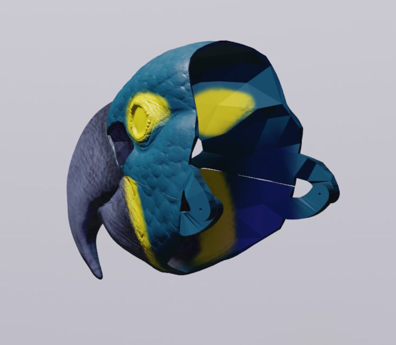 Lears Macaw Mask .STL Files for 3D Printing - Etsy