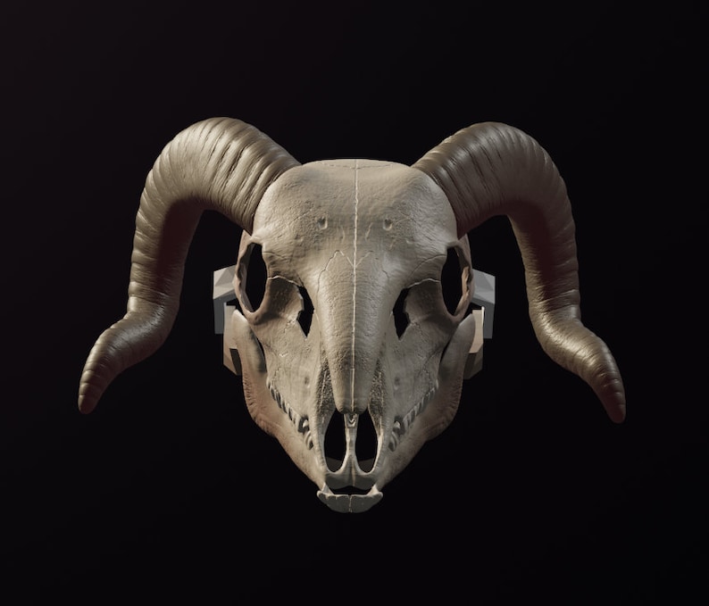Ram Skull Mask .STL Files for 3D Printing - Etsy Australia
