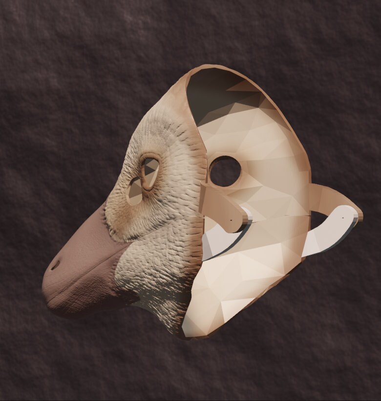 Mononykus Mask .STL Files for 3D Printing - Etsy