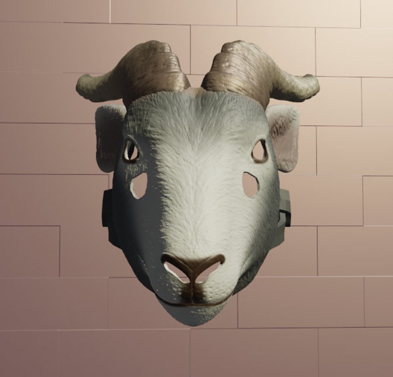 Goat Mask .STL Files for 3D Printing - Etsy