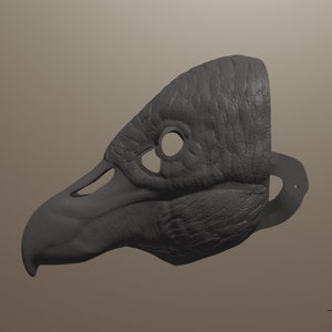 Black Vulture Mask .stl Files for 3D Printing - Etsy