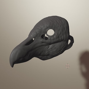 Black Vulture Mask .stl Files for 3D Printing - Etsy