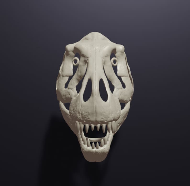 T-rex Skull Mask V2 .STL Files for 3D Printing - Etsy