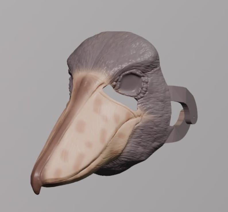 Shoebill Mask V3 .STL Files for 3D Printing - Etsy Canada