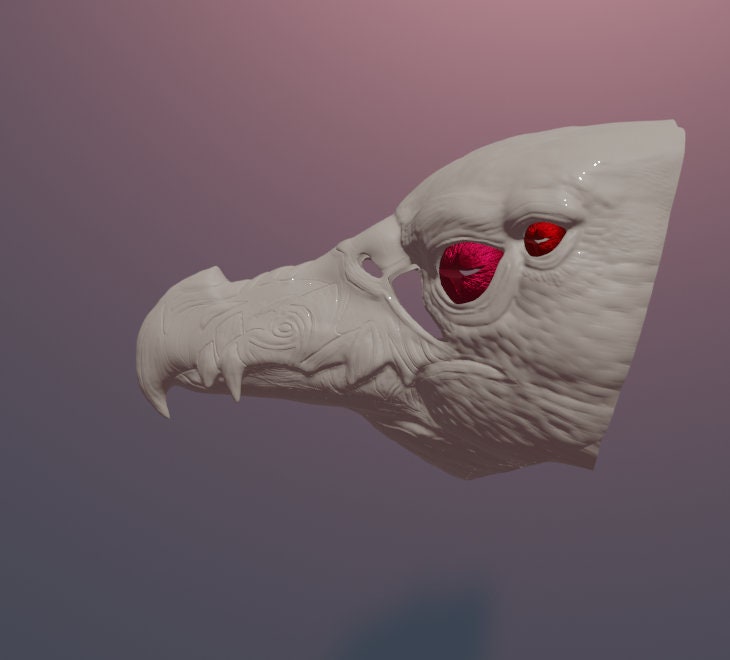 Fantasy Bird Mask .STL Files for 3D Printing. - Etsy