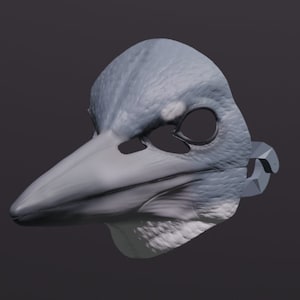Belted Kingfisher Mask .STL Files for 3D Printing - Etsy